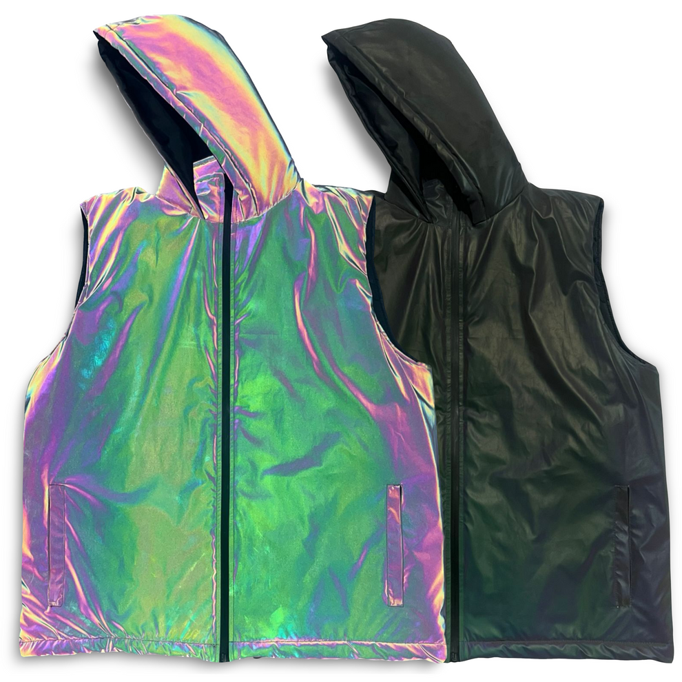 Reflective Sleeveless Jacket – Drip Drop Labs