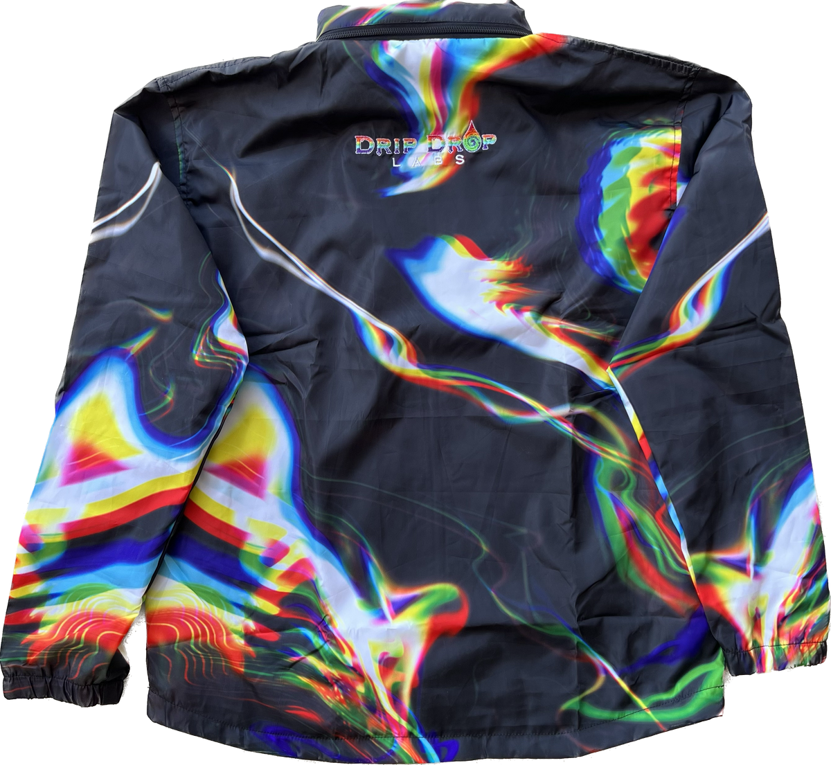 Chromatic Drip - Zip Up Hood Windbreaker – Drip Drop Labs